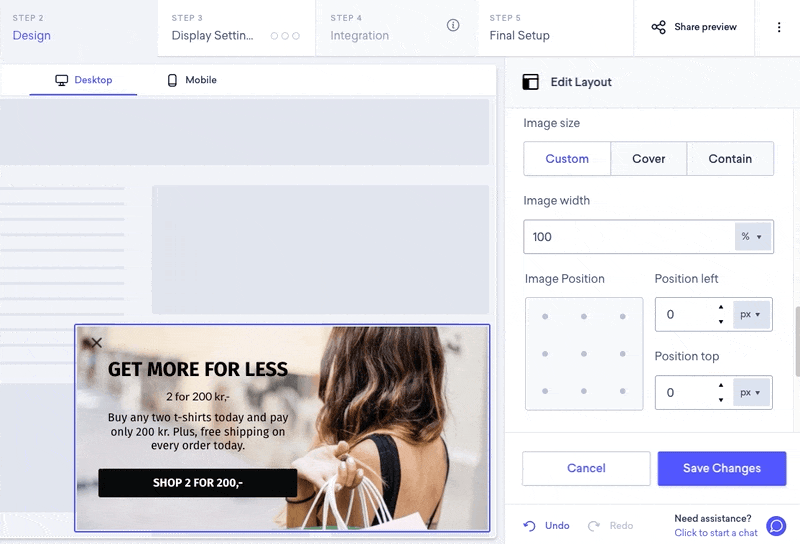 Media in Sleeknote Campaigns – Sleeknote