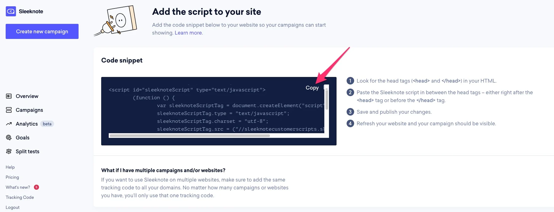 DanDomain – Sleeknote