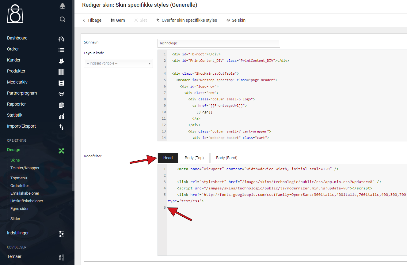 DanDomain – Sleeknote